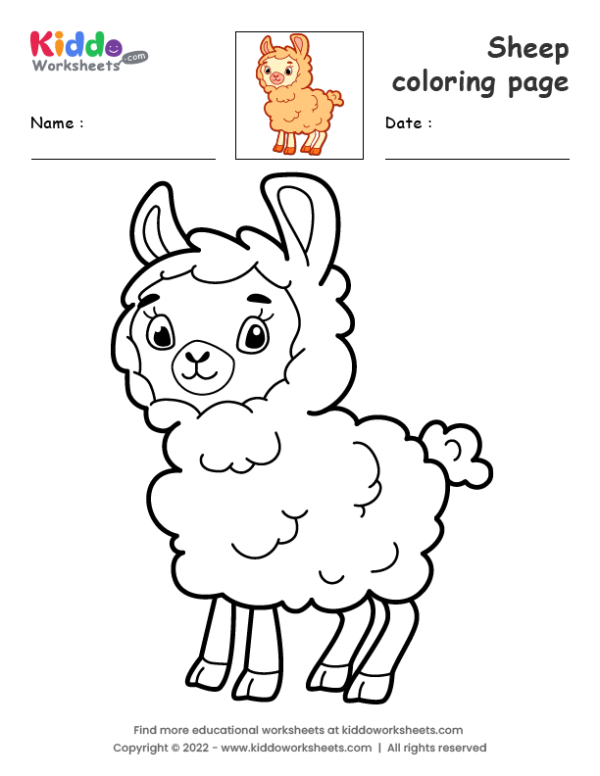 free lambs coloring pages